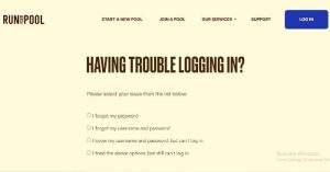 Reset Credentials - Run Your Pool